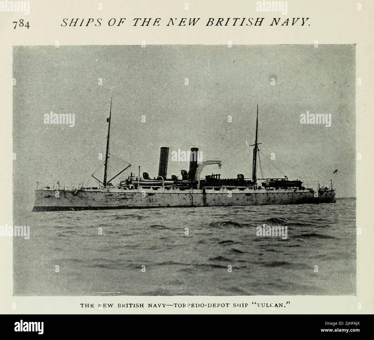La New British Navy Torpedo Depot Ship HMS Vulcan 1889 è stata una nave ...
