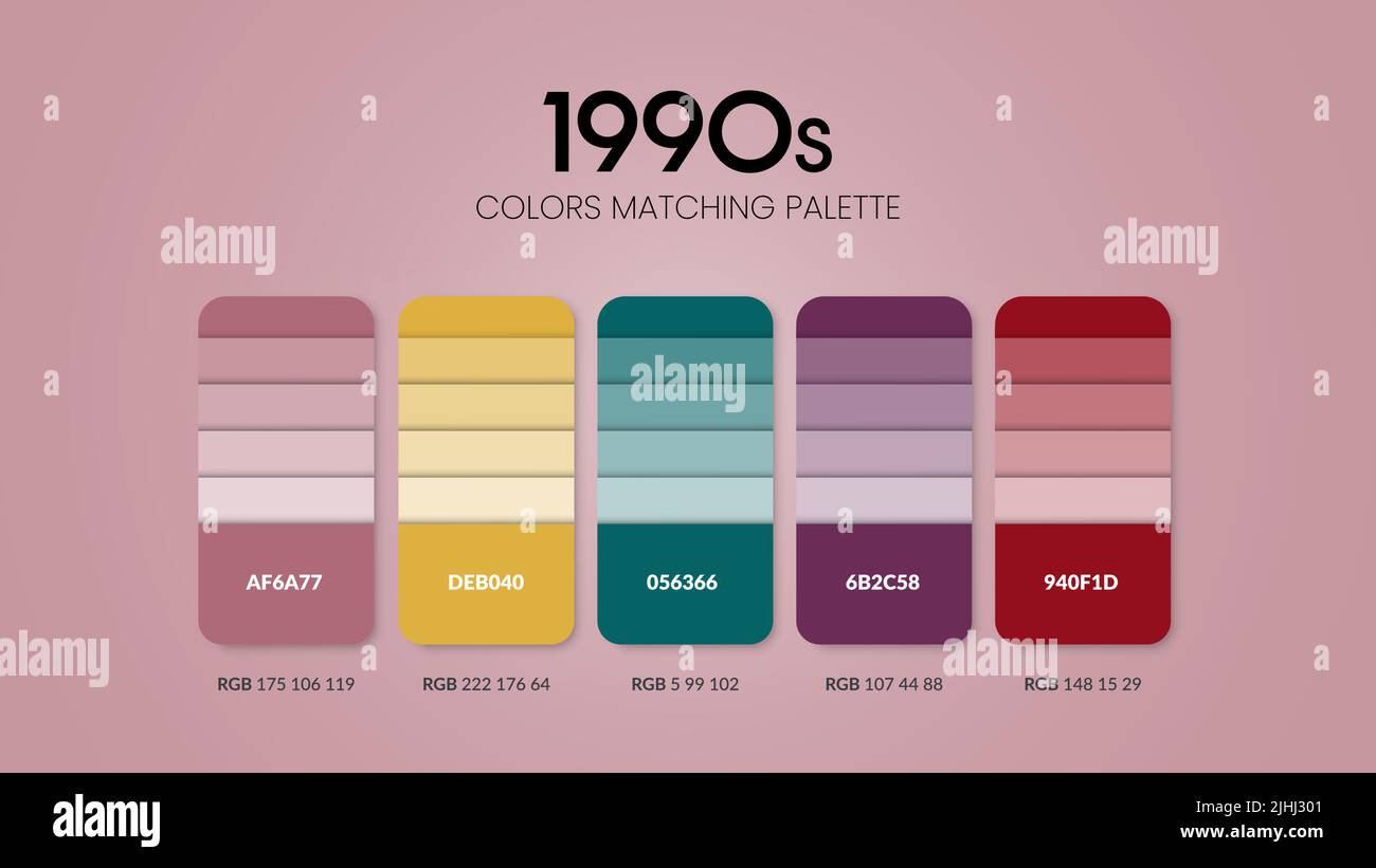 Le tavolozze di colori o gli schemi di colori dei temi di colore sono ...