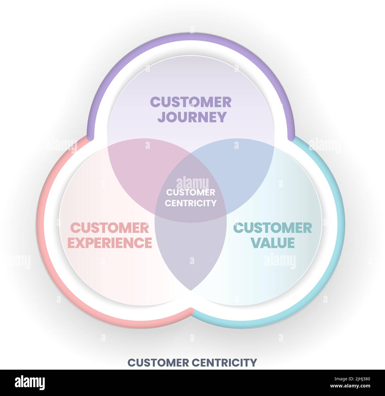 Il diagramma di customer Centricity venn include il percorso del ...