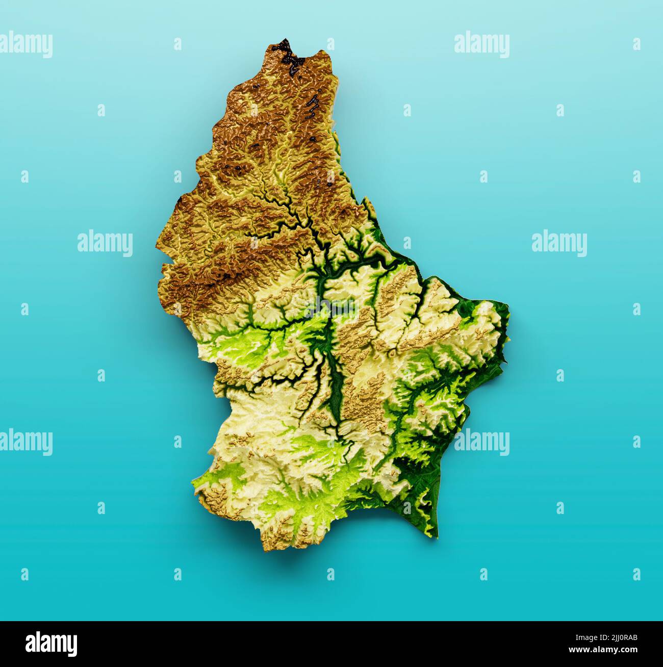 Lussemburgo relief map immagini e fotografie stock ad alta risoluzione ...