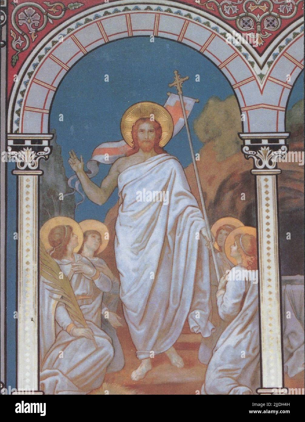 Pécs - Cattedrale. Cattedrale di Pécs. Murale di Károly Andrea ...