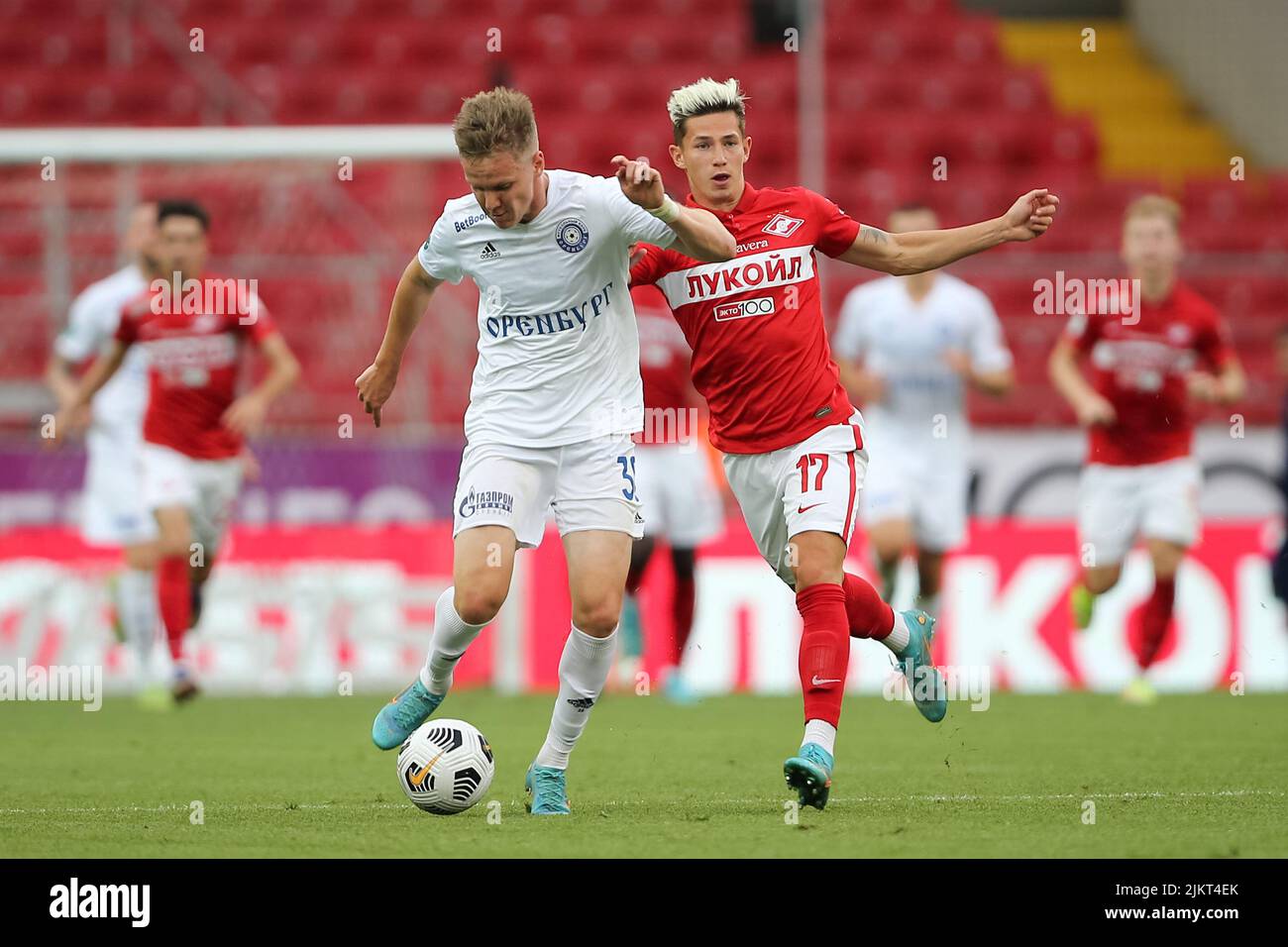 31.07.2022 Russia, Mosca. Stadio 'Otkrytiye Bank Arena'. WORLD Russian Premier League 2022/2023 ...