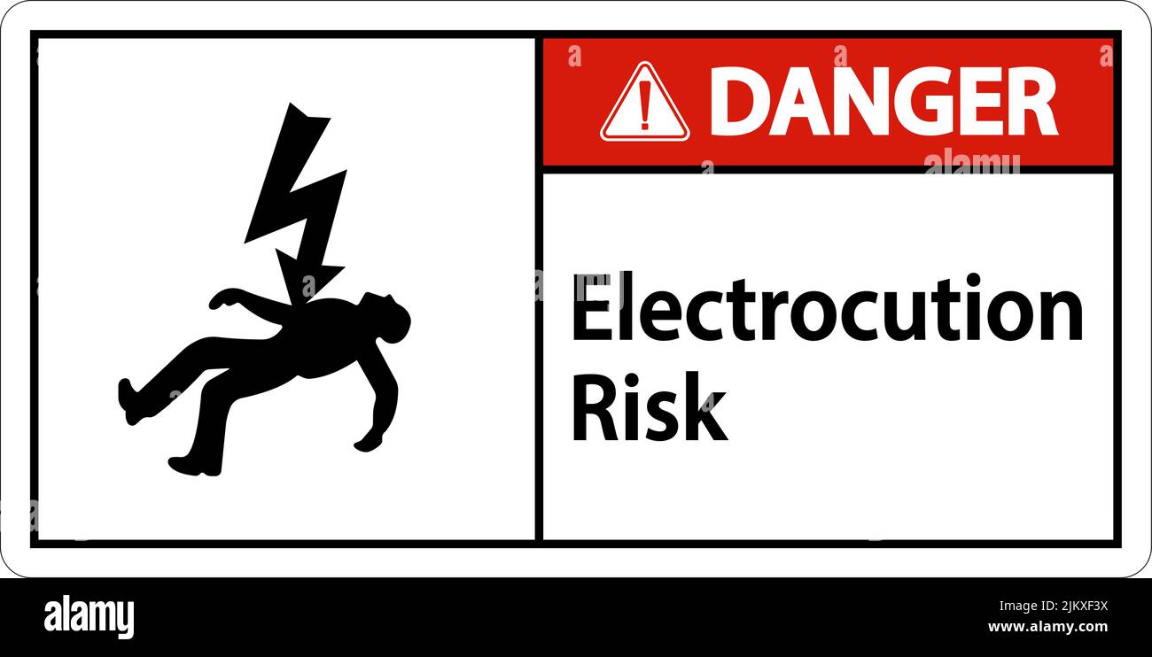 Pericolo di pittogramma di folgorazione immagini e fotografie stock ad ...