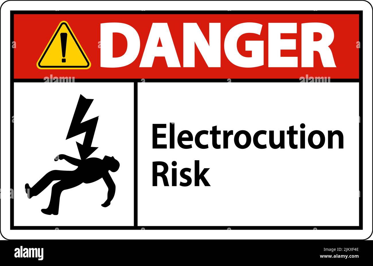 Pericolo di pittogramma di folgorazione immagini e fotografie stock ad ...