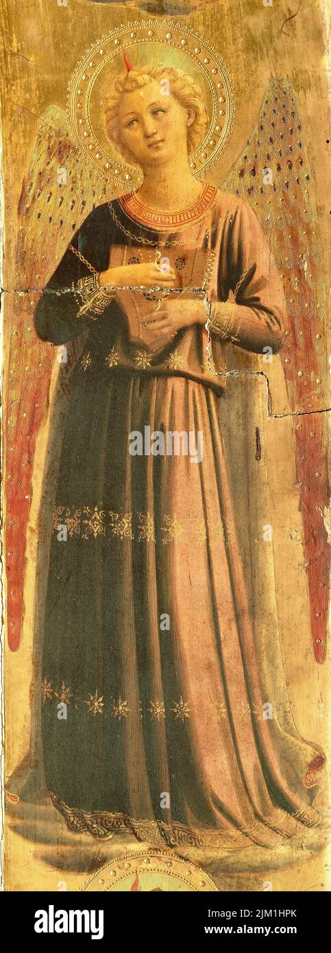 Angelo che fa musica (dal Tabernacolo dei Linaioli). Museo: San Marco, Firenze. Autore: FRA ...