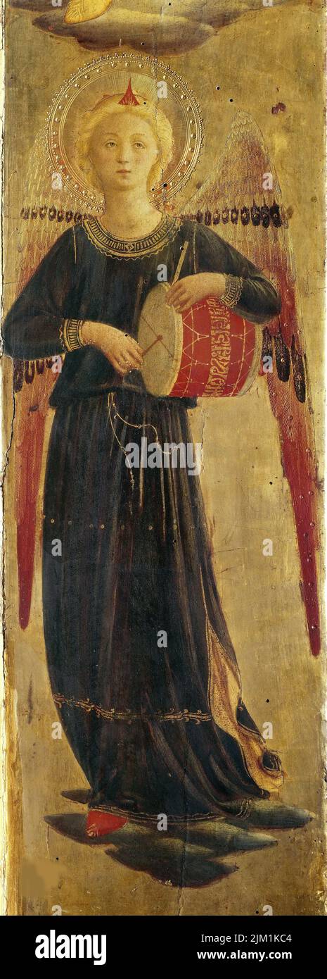 Angelo che fa musica (dal Tabernacolo dei Linaioli). Museo: San Marco, Firenze. Autore: FRA ...