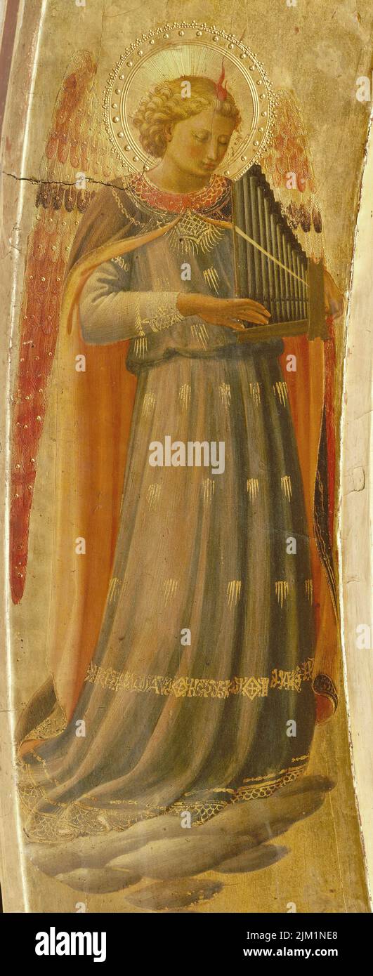 Angelo che fa musica (dal Tabernacolo dei Linaioli). Museo: San Marco, Firenze. Autore: FRA ...