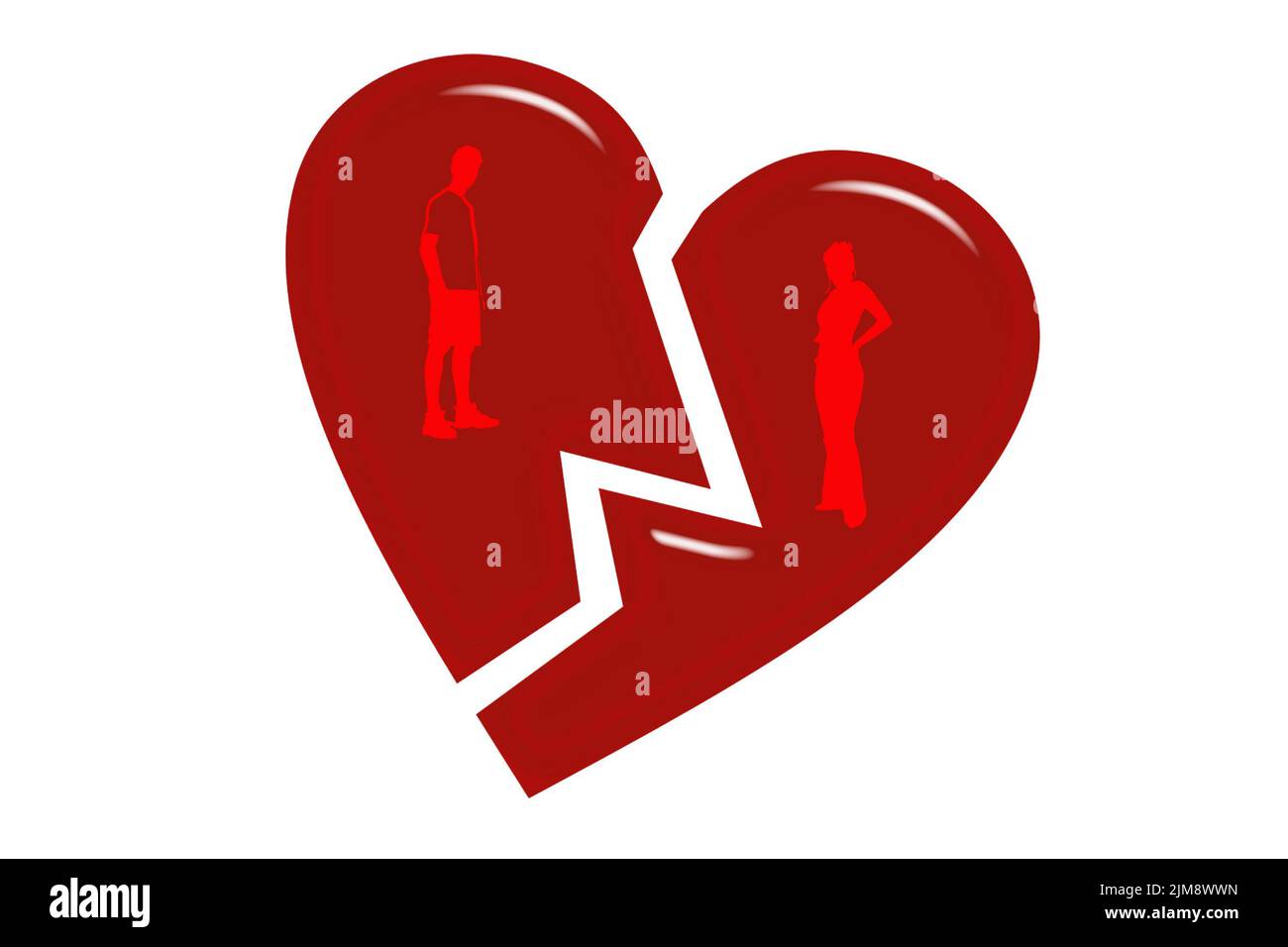 Broken heart drawing immagini e fotografie stock ad alta risoluzione ...