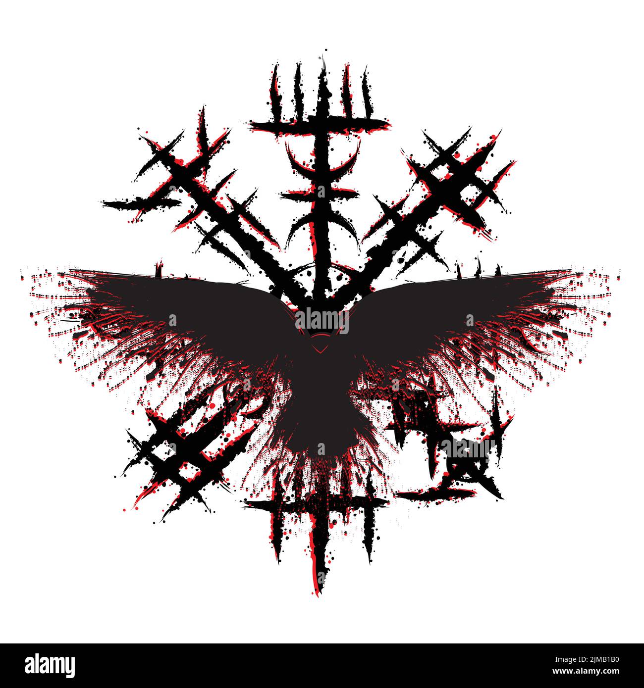 Simbolo del corvo Immagini senza sfondo e Foto Stock ritagliate - Alamy