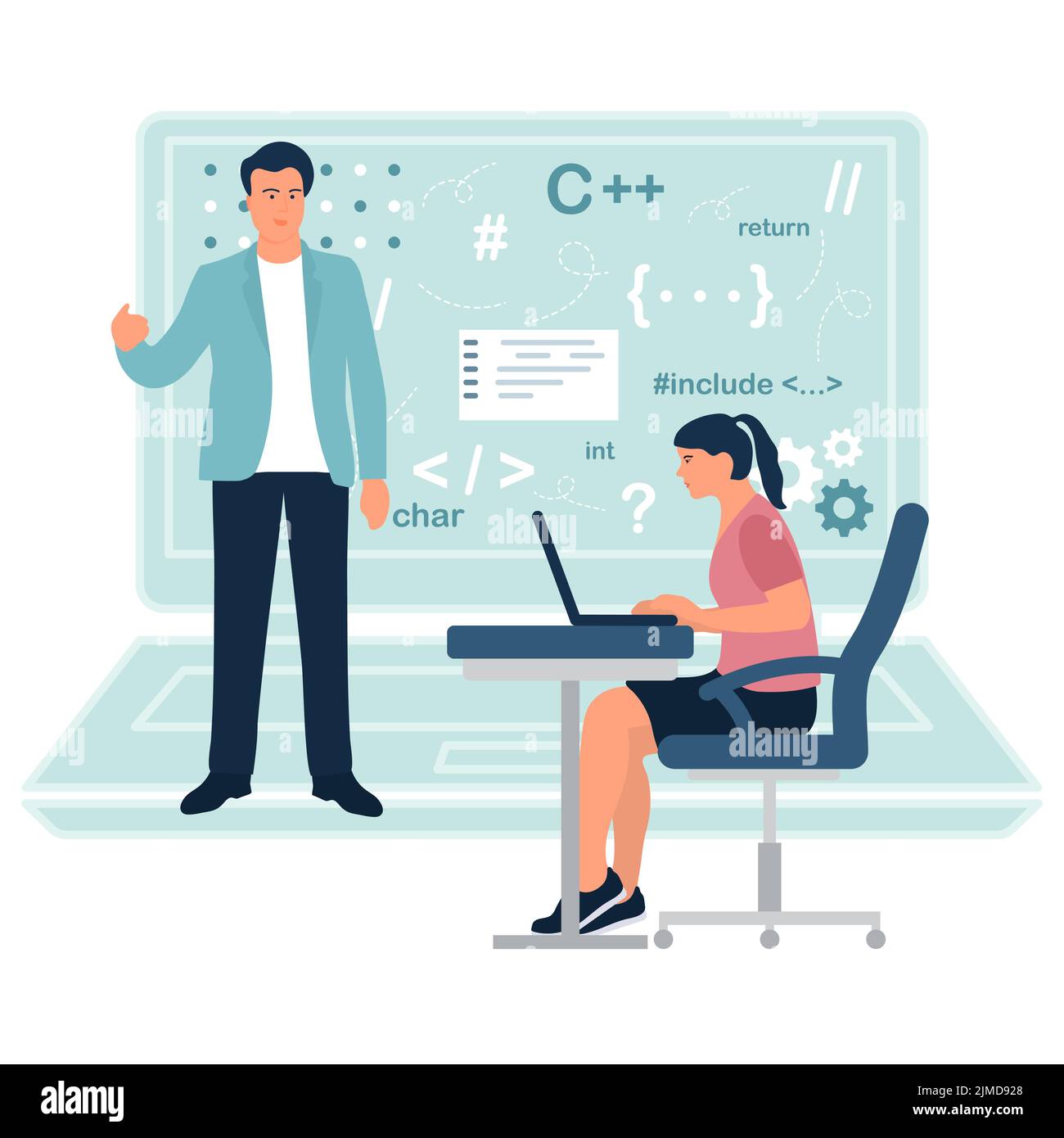 Software di apprendimento linguistico Immagini Vettoriali Stock ...