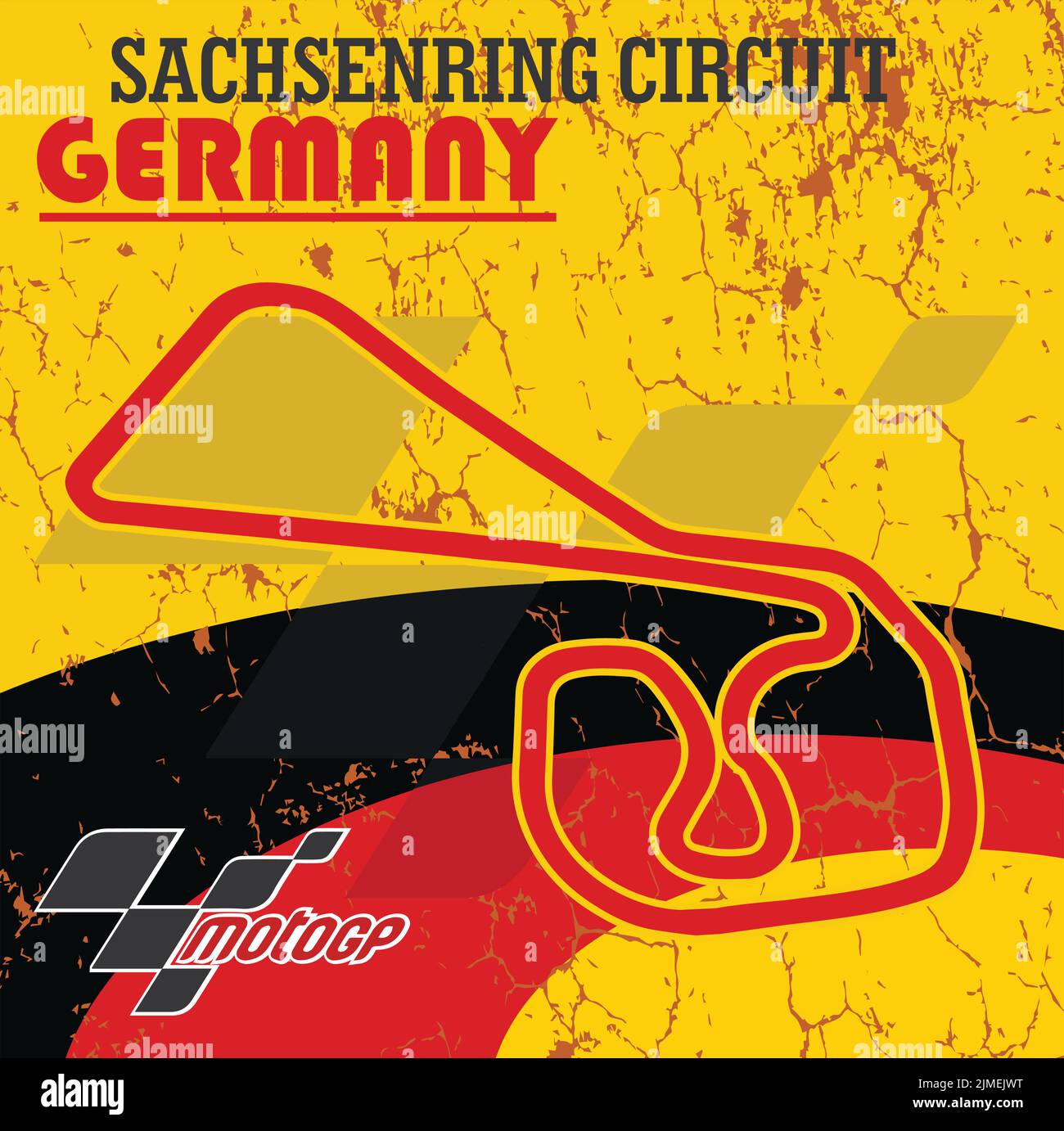 Circuito del sachsenring Immagini Vettoriali Stock - Alamy