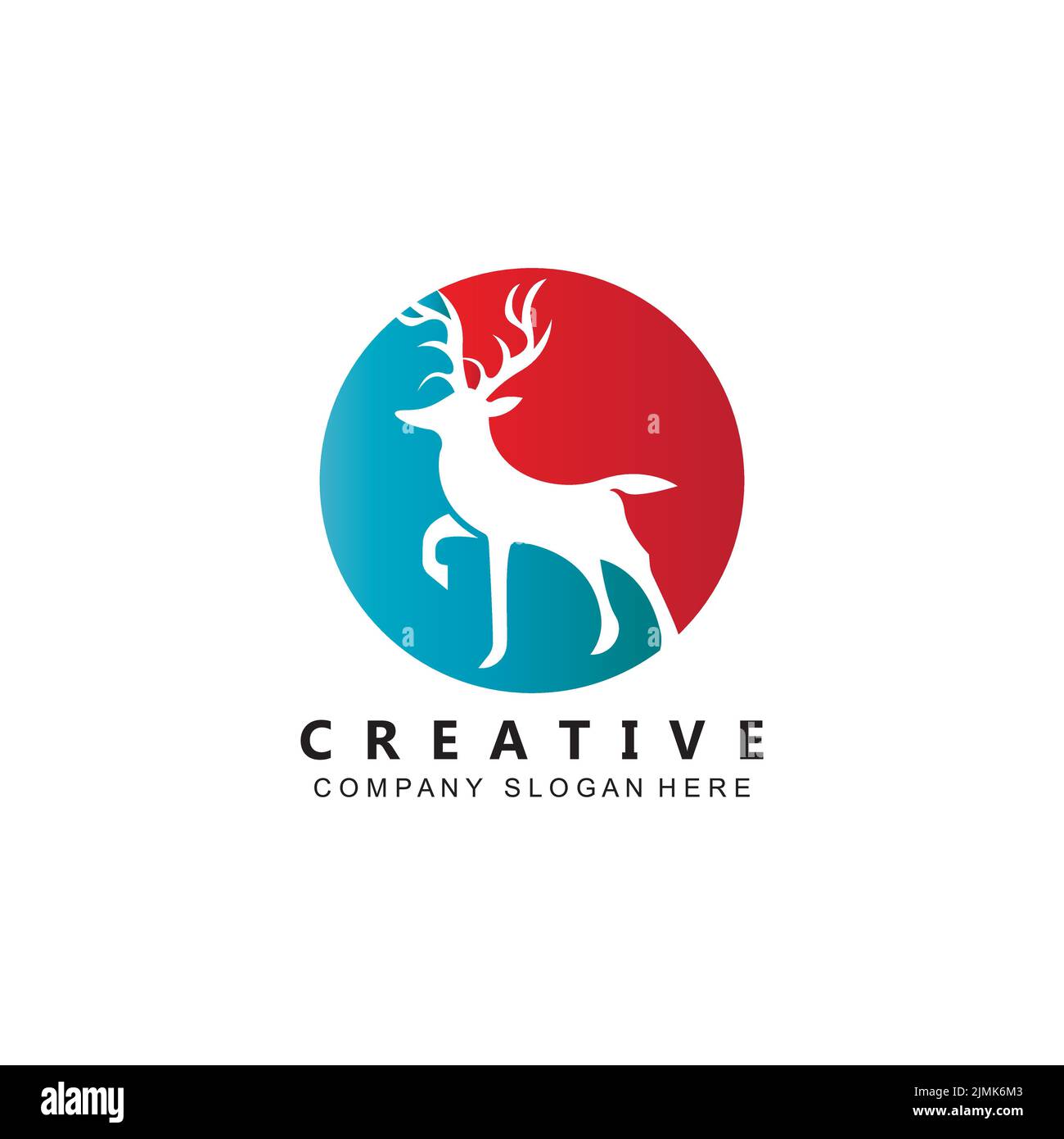 Cervo stilizzato Immagini Vettoriali Stock - Alamy