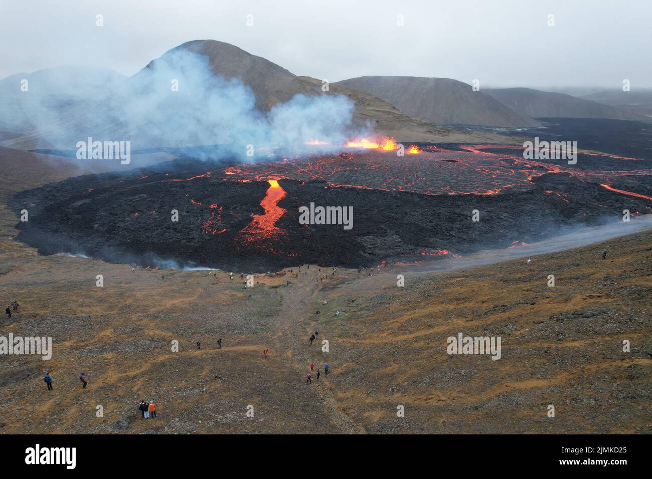 Eruzione meradalir del vulcano fagradalsfjall in islanda 2022 immagini ...