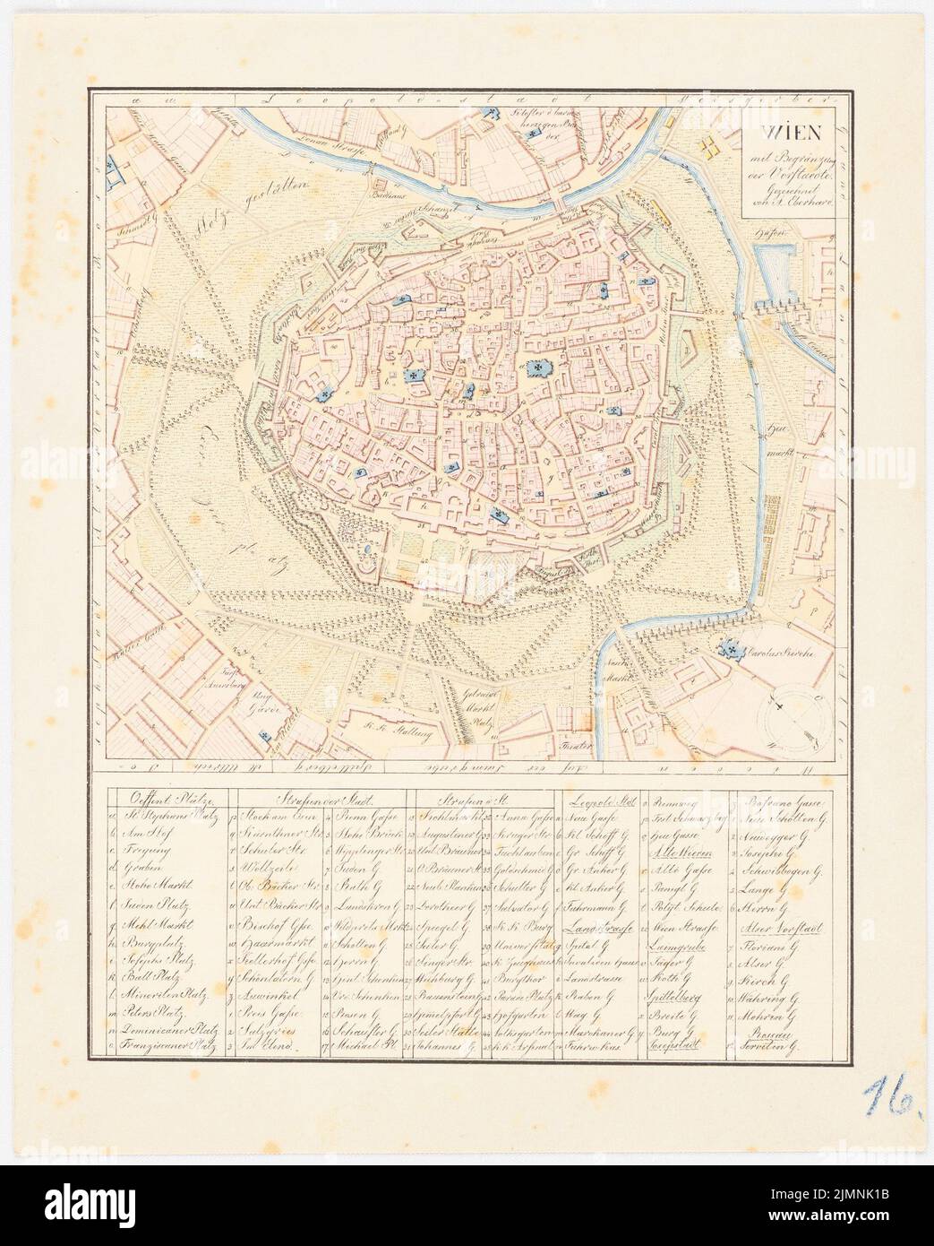 Wien stadtplan ringstrasse immagini e fotografie stock ad alta ...