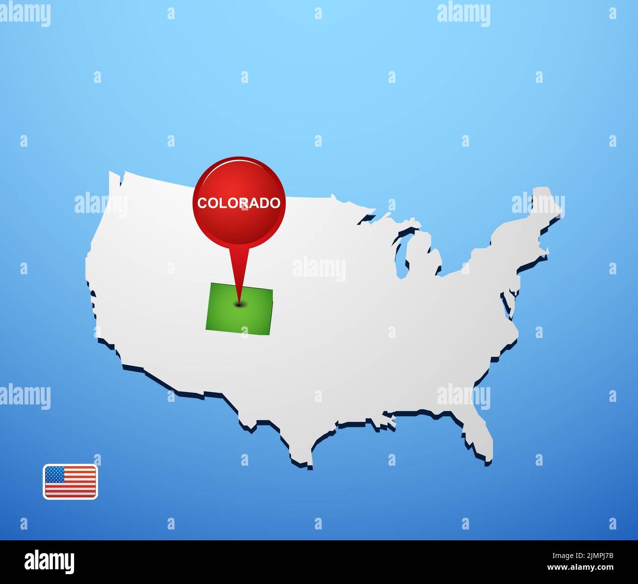 Mappa del colorado texas immagini e fotografie stock ad alta ...