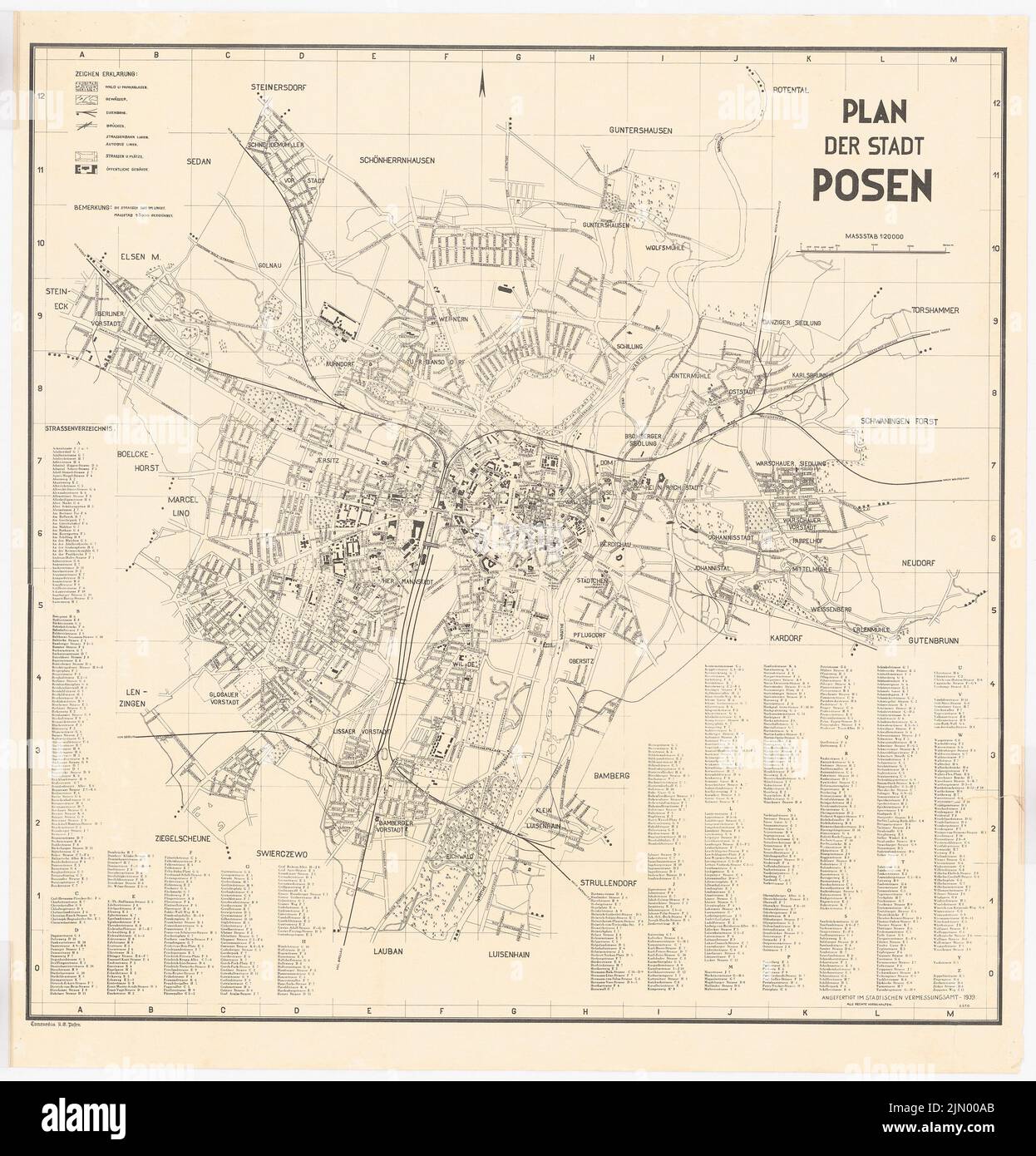 Posen karte von posen 1 immagini e fotografie stock ad alta risoluzione ...