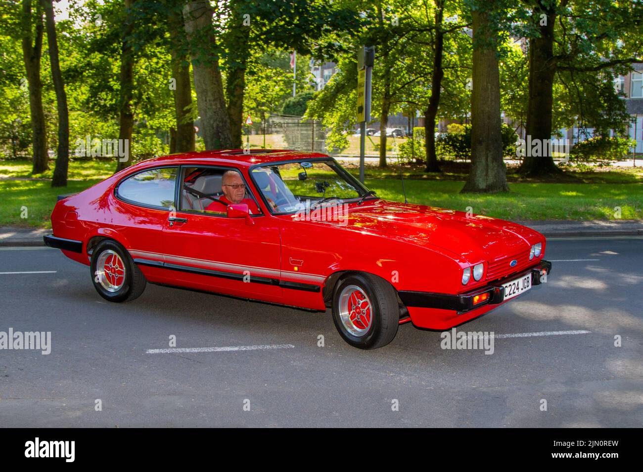 1986, 80s, ottanta rosso FORD CAPRI 1993cc benzina British fastback ...