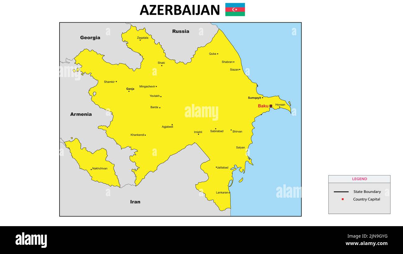 Mappa dell'azerbaijan immagini e fotografie stock ad alta risoluzione ...