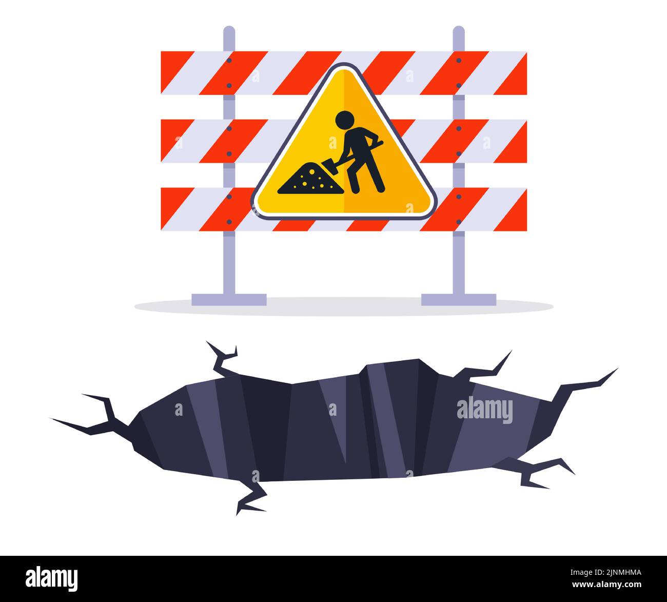 Buche in strada Immagini Vettoriali Stock - Alamy