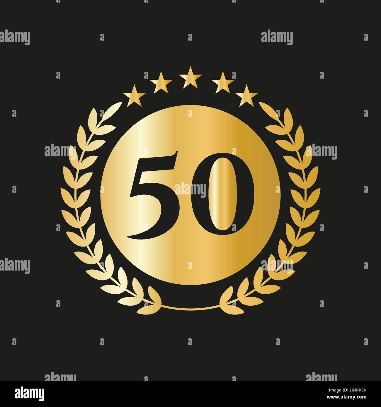 50th birthday Immagini Vettoriali Stock - Alamy