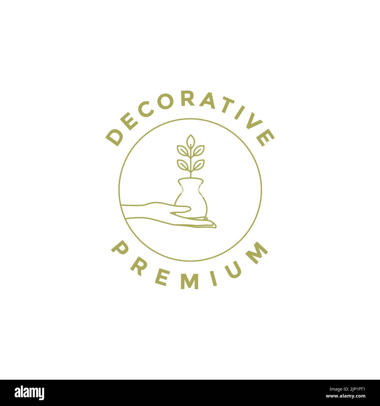 Vaso logo minimalista Immagini Vettoriali Stock - Alamy