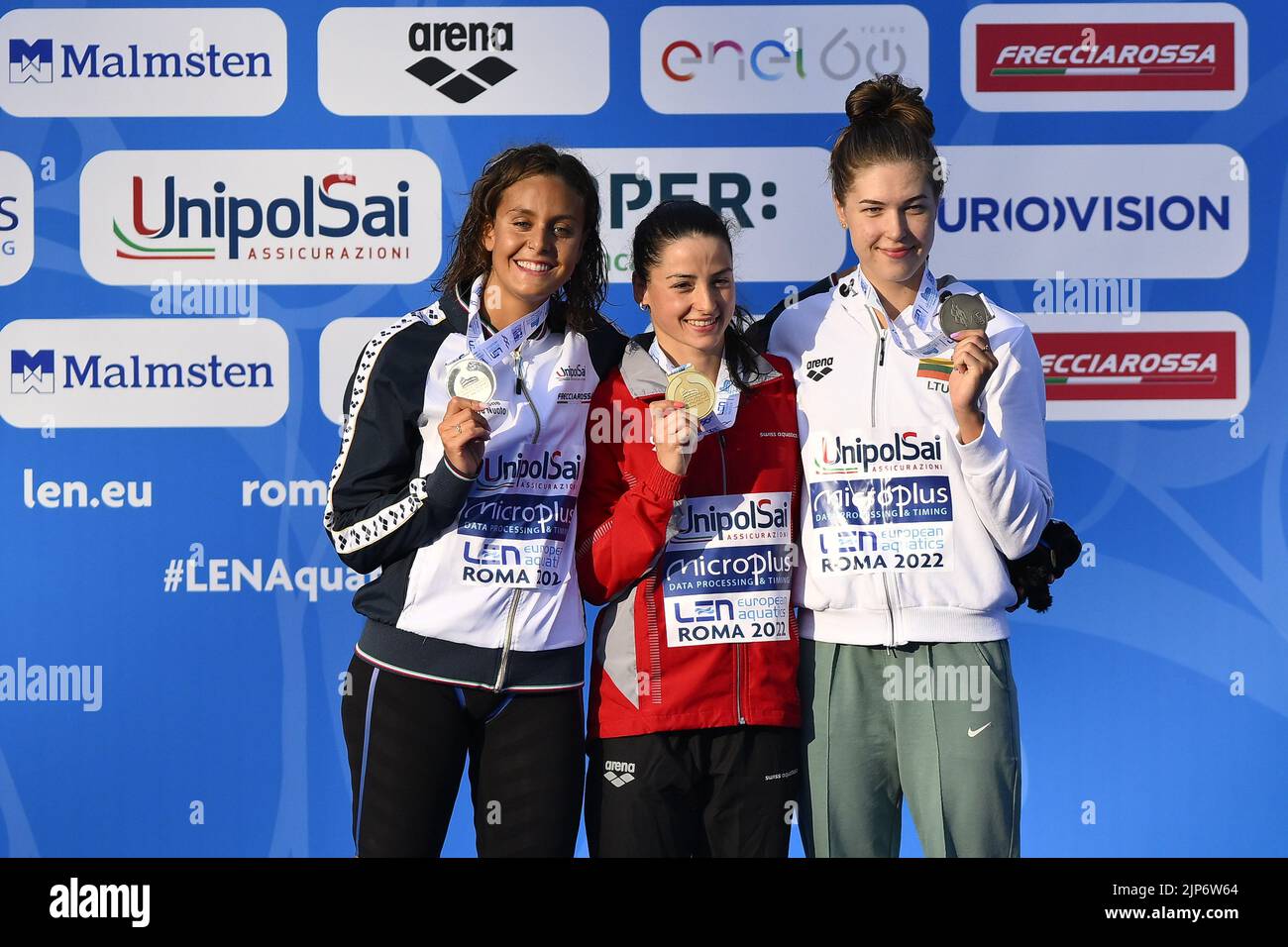 Roma, Italia. 15th agosto 2022, MAMIE Lisa (sui), CARRARO Martina (ITA ...