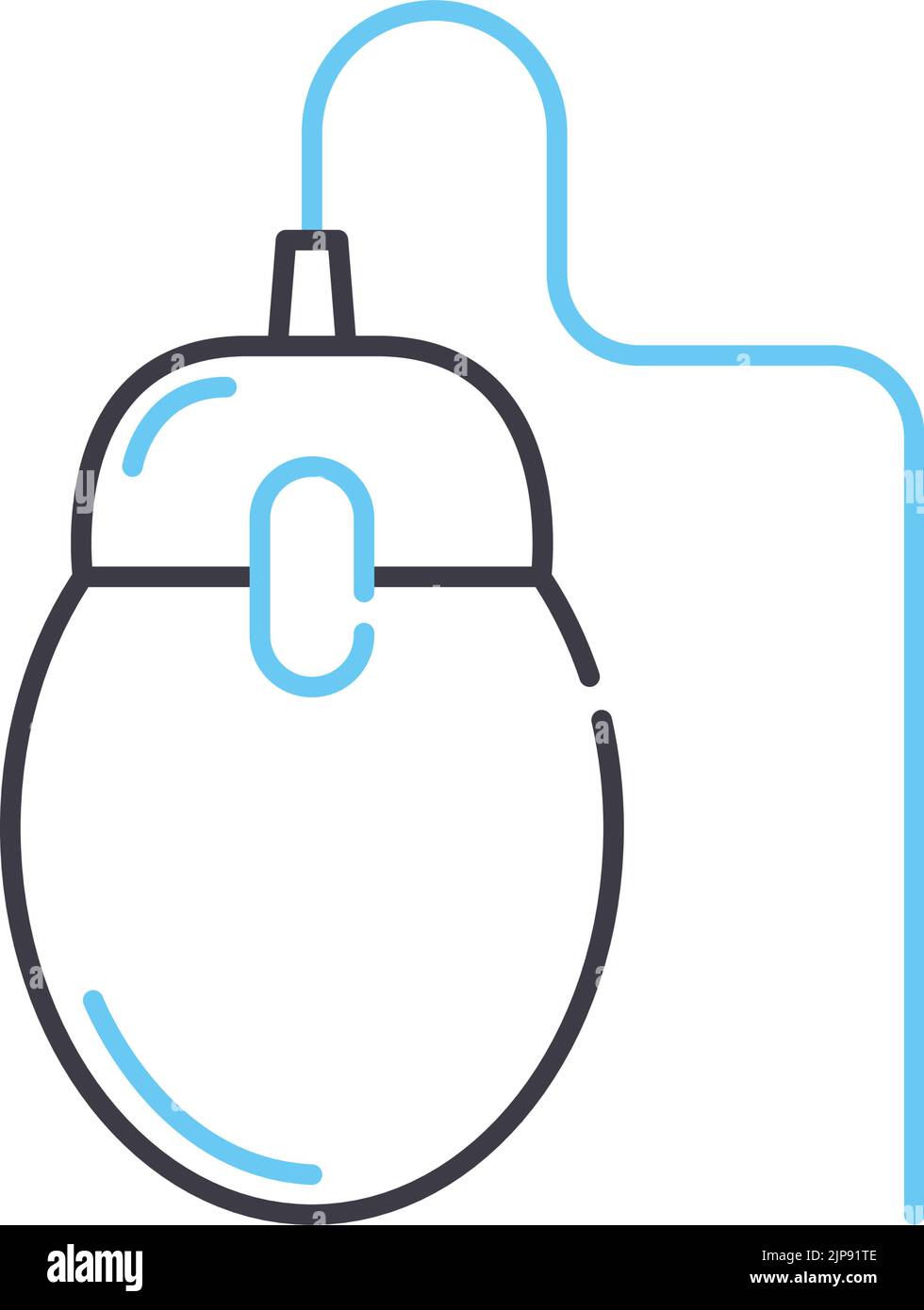 Icona della linea del mouse Immagini Vettoriali Stock - Alamy