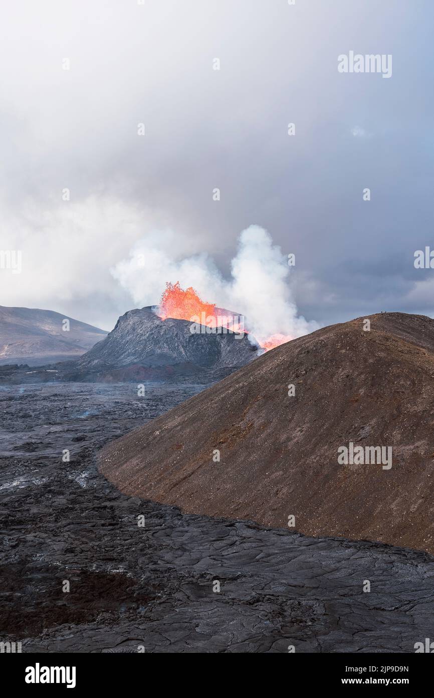vulcano, vulcanismo, paesaggio vulcanico, eruzione vulcanica, fagradalfjall, vulcani, vulcani ...