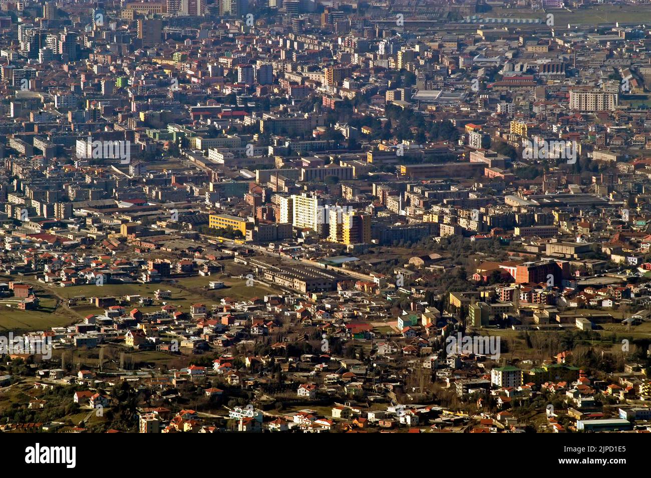 Aerial view tirana albania immagini e fotografie stock ad alta ...
