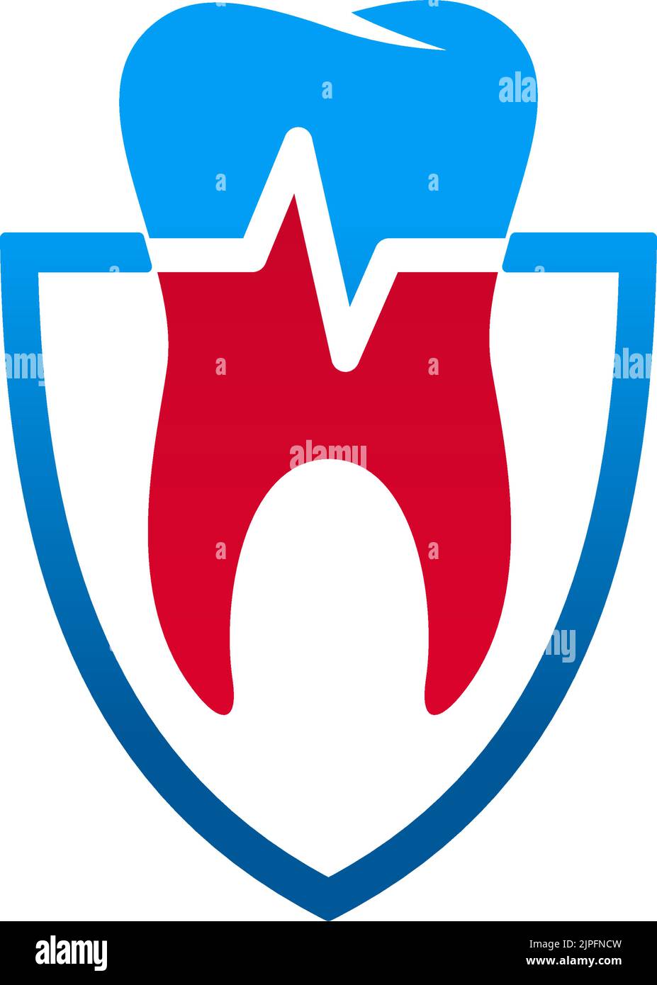 Icona di medicina odontoiatrica, clinica odontoiatrica e disegno di ...