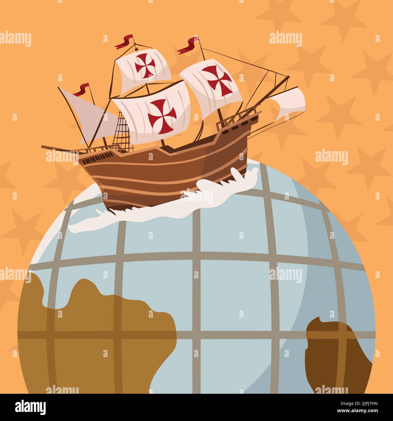 Mappa del mondo 1492 Immagini Vettoriali Stock - Alamy