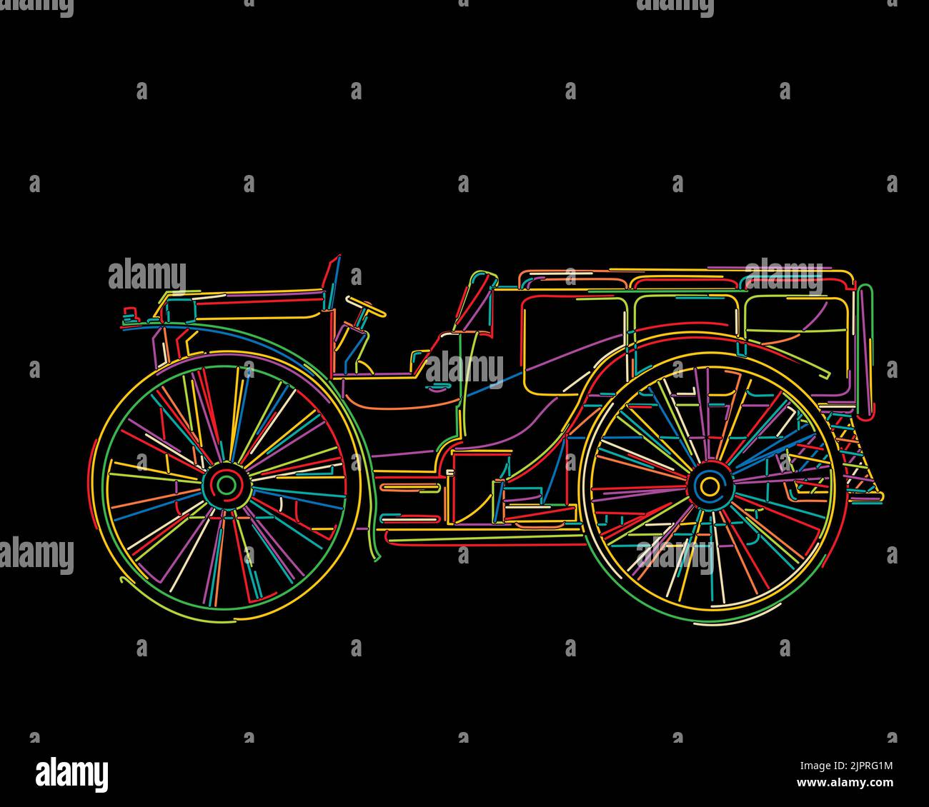 Auto d'epoca stilizzata immagini e fotografie stock ad alta risoluzione ...