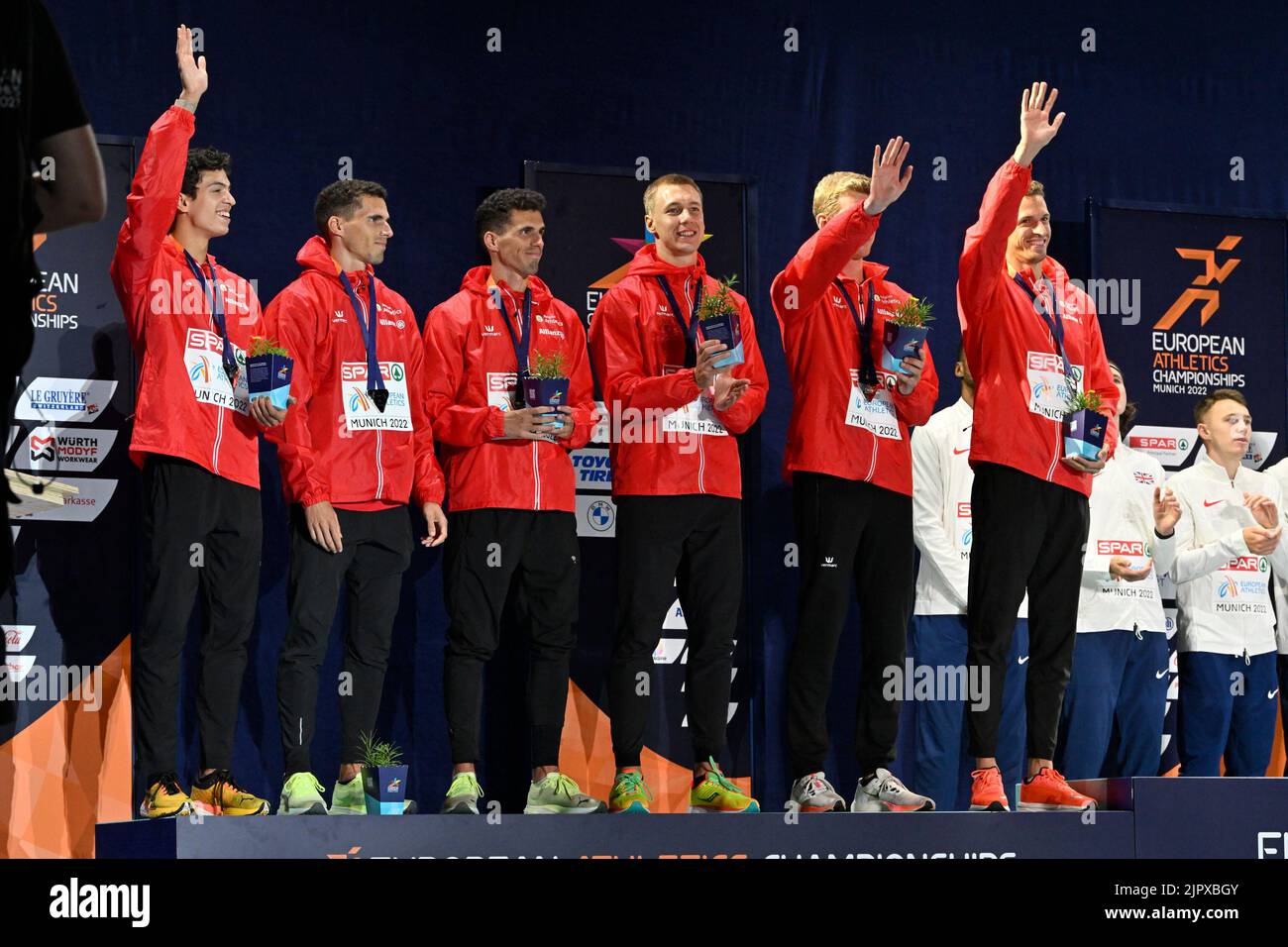 L-R, belga Jonathan Sacoor, belga Jonathan Borlee, belga Kevin Borlee ...