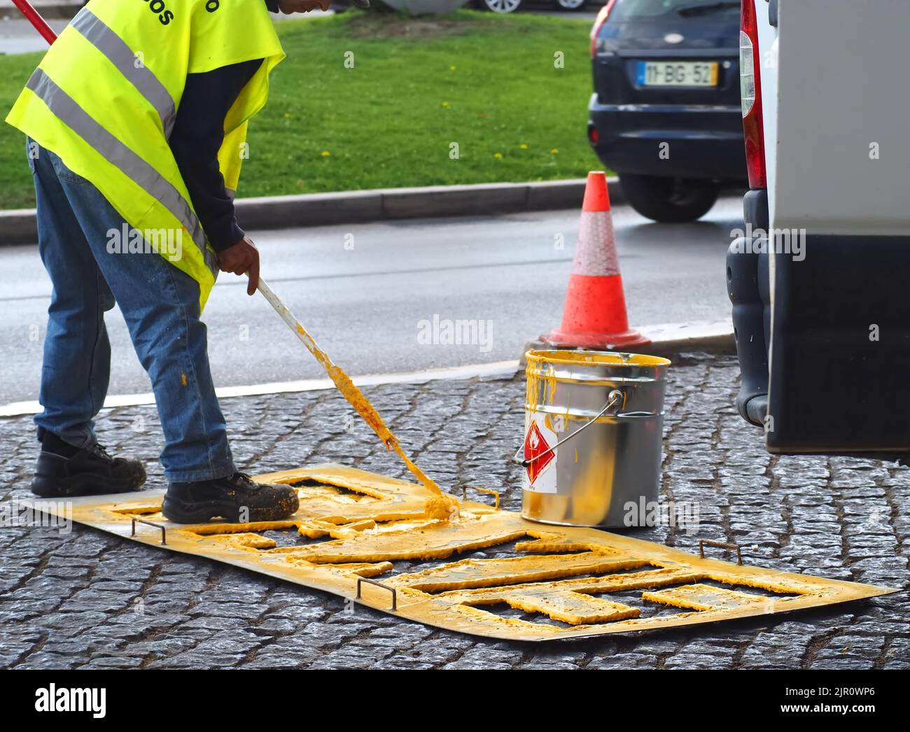 Gruppo di operai stradali immagini e fotografie stock ad alta ...