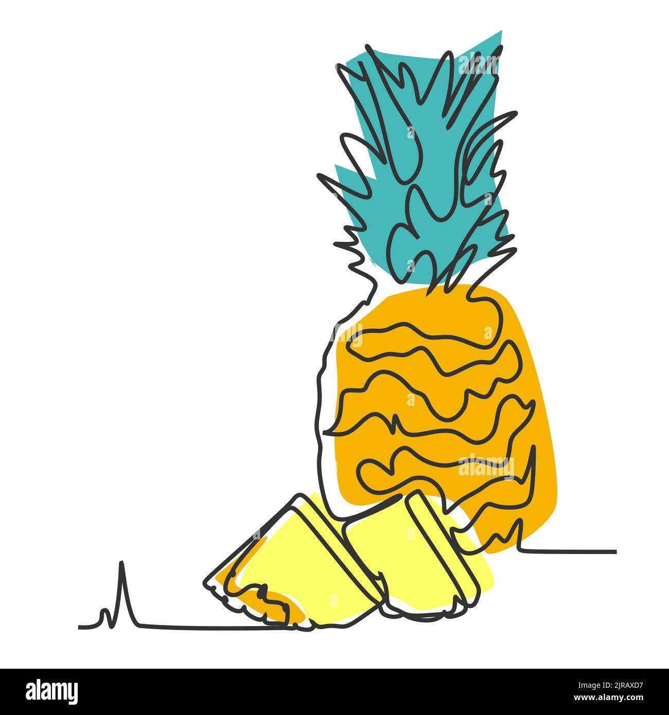 Disegno di ananas Immagini Vettoriali Stock - Alamy