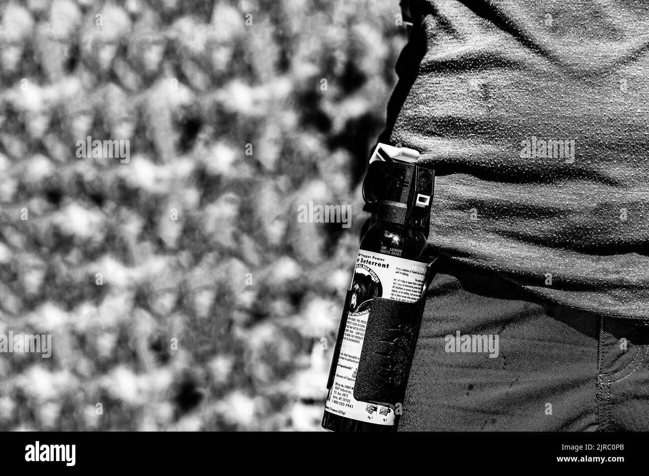 Orso deterrente spray Foto e Immagini Stock in Bianco e Nero - Alamy