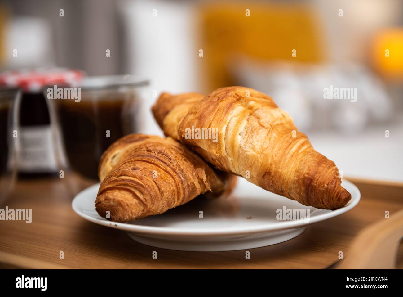 Colazione in camera da letto dell'hotel immagini e fotografie stock ad ...