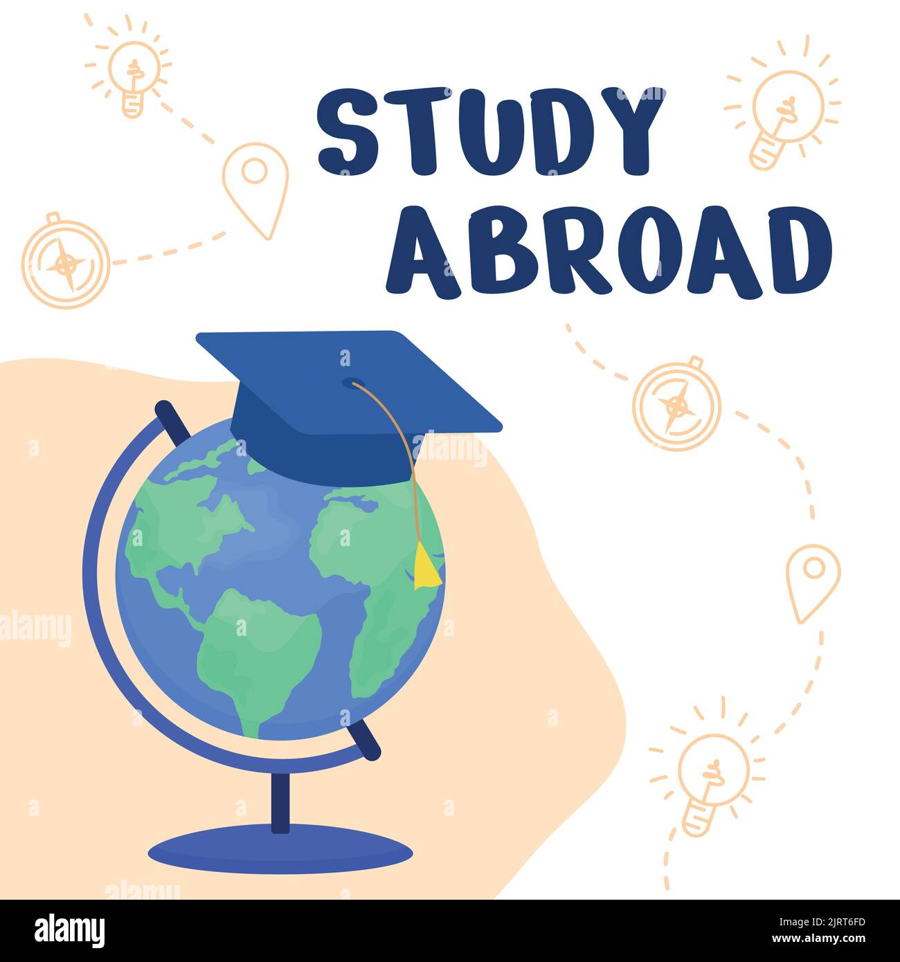 Studiare all'estero Immagini Vettoriali Stock - Alamy