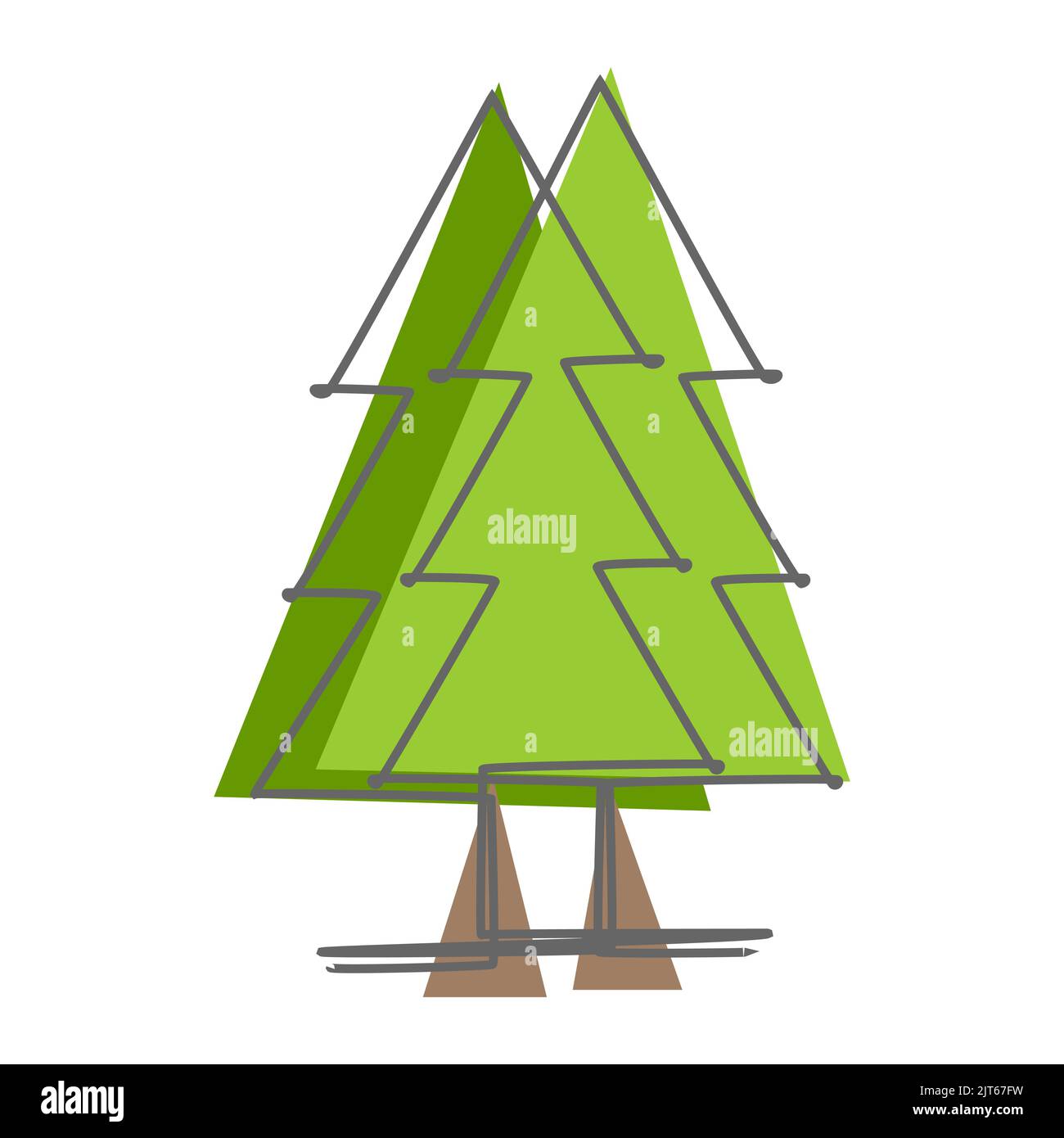 Pine tree clipart immagini e fotografie stock ad alta risoluzione - Alamy