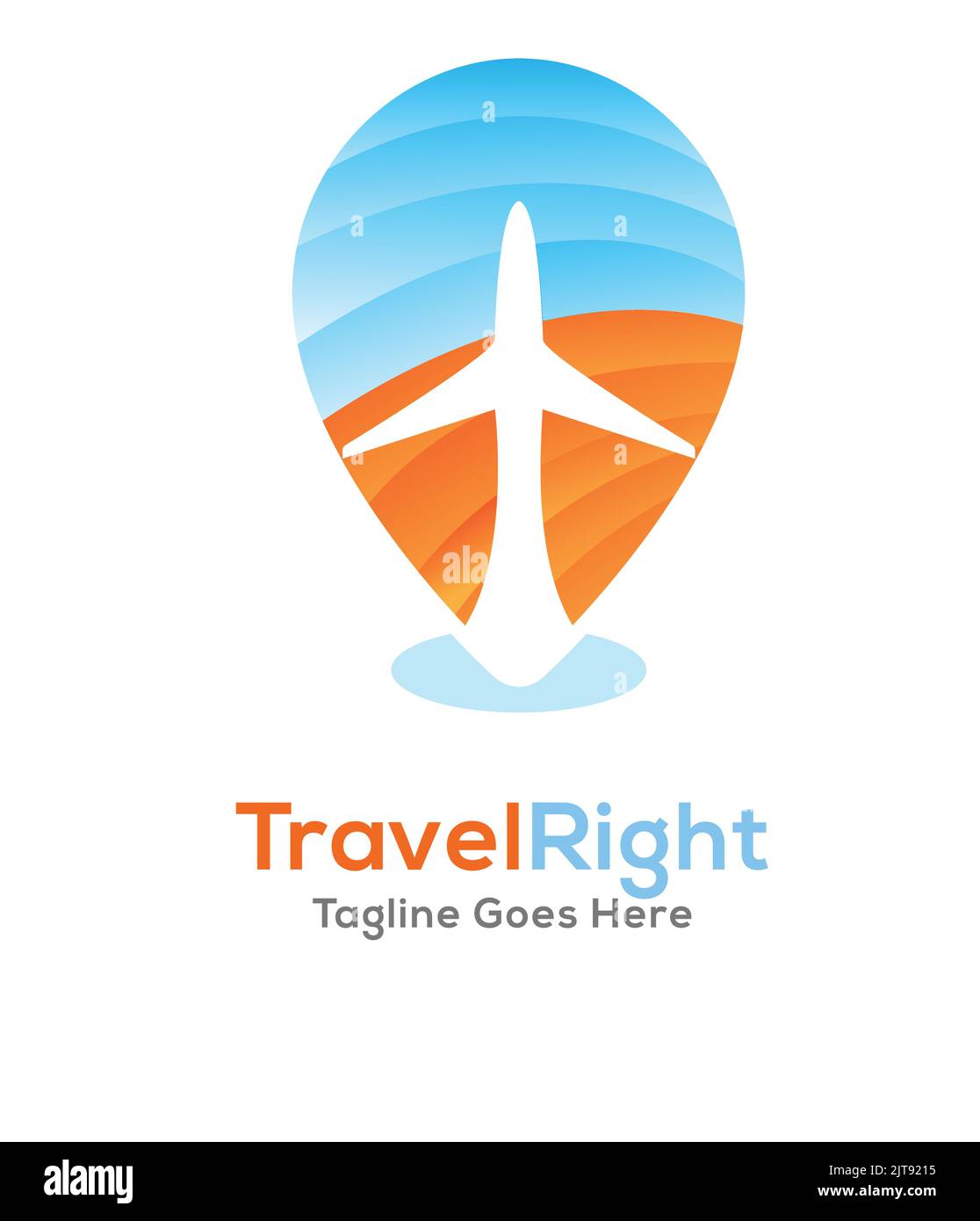 Logo della compagnia aerea e logo di viaggio Immagini Vettoriali Stock ...