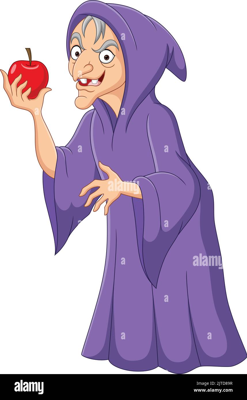 Vecchia strega mela Immagini Vettoriali Stock - Alamy