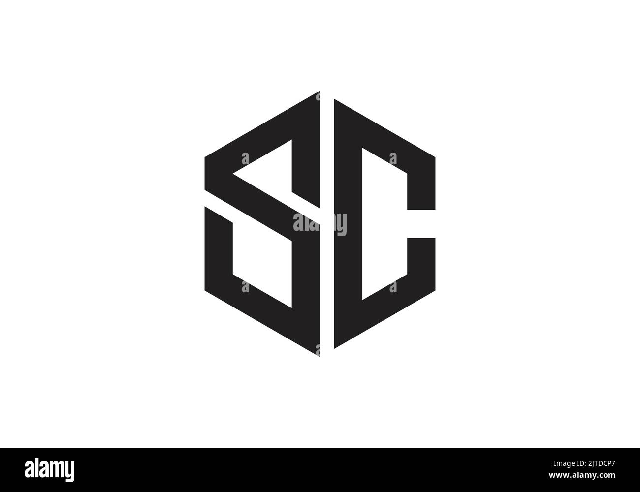 Disegno del logo della lettera sc immagini e fotografie stock ad alta ...