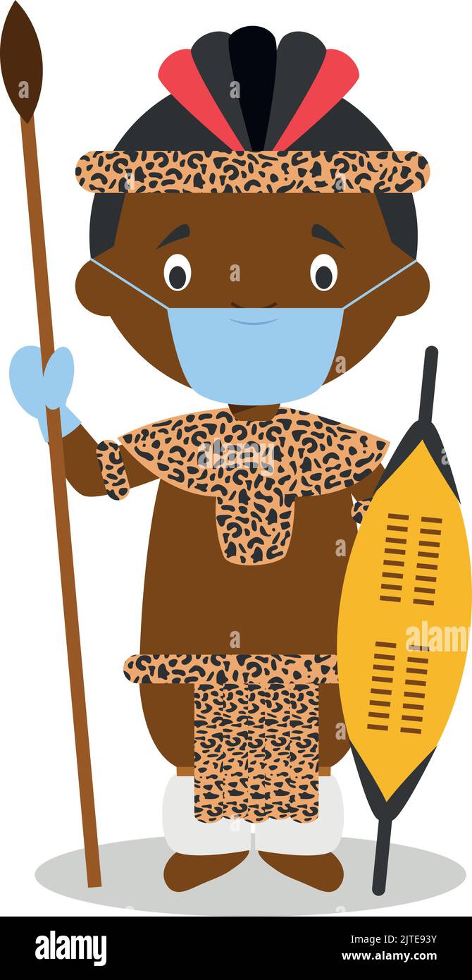 Zulu mask Immagini Vettoriali Stock - Alamy