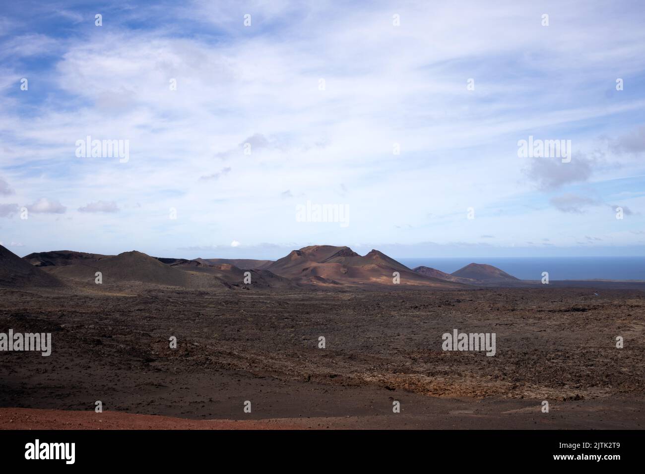 Area di un Parco Nazionale di Timanfaya, molto importante luogo ...