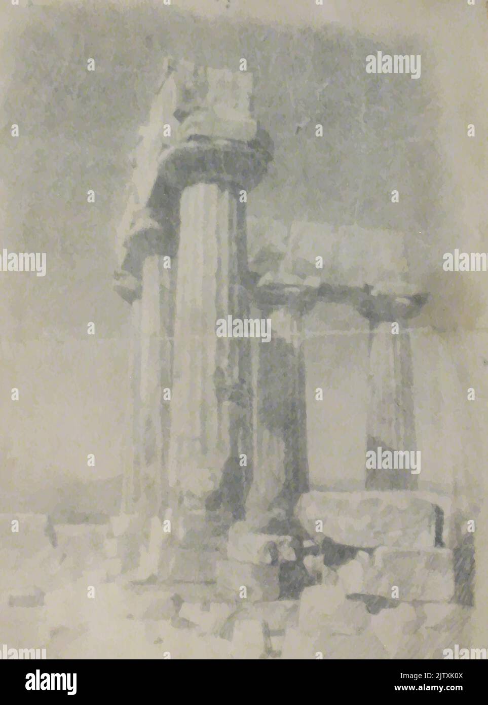 Il Tempio di Apollo a Corinto. Rovine di un antico tempio greco ...