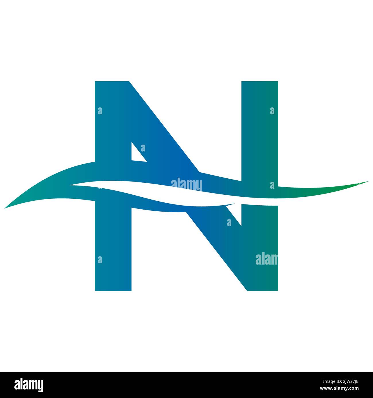 Alfabeto n logo Immagini Vettoriali Stock - Alamy