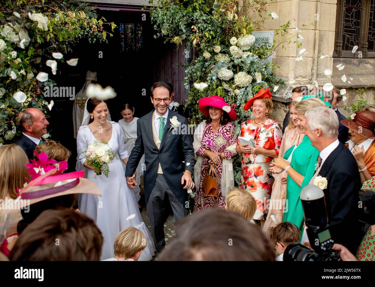Il conte Charles Henri d'Udekem d'Acoz e la contessa Caroline Philippe ...
