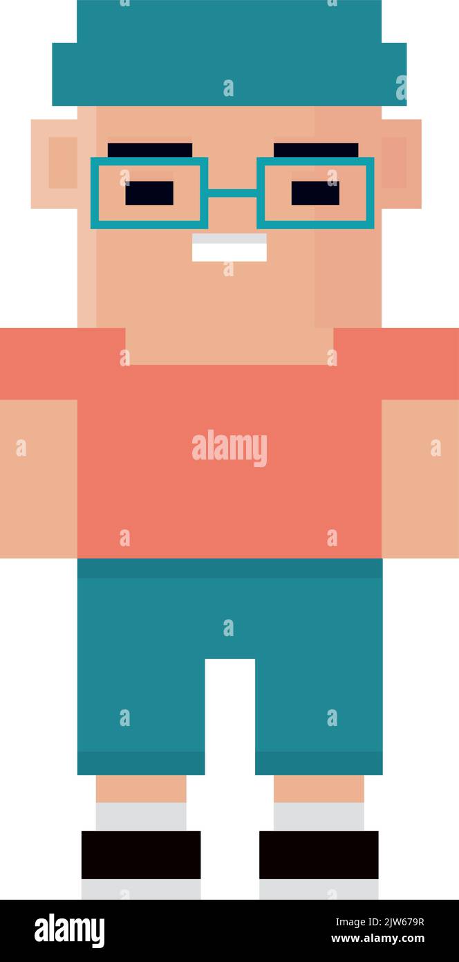Boy face pixel art immagini e fotografie stock ad alta risoluzione - Alamy