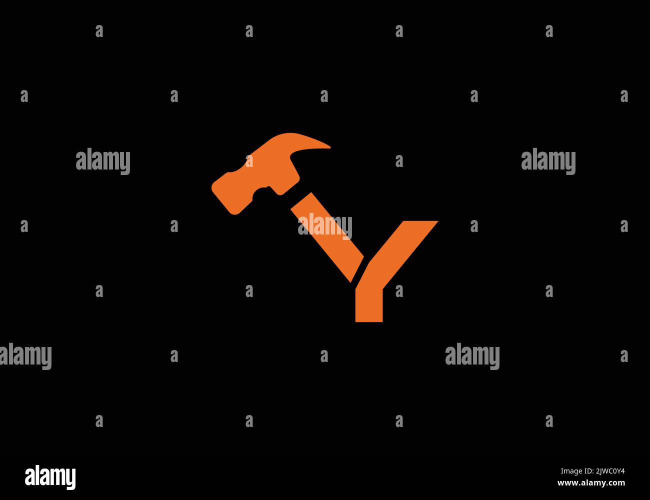 Y logo design martello immagini e fotografie stock ad alta risoluzione ...