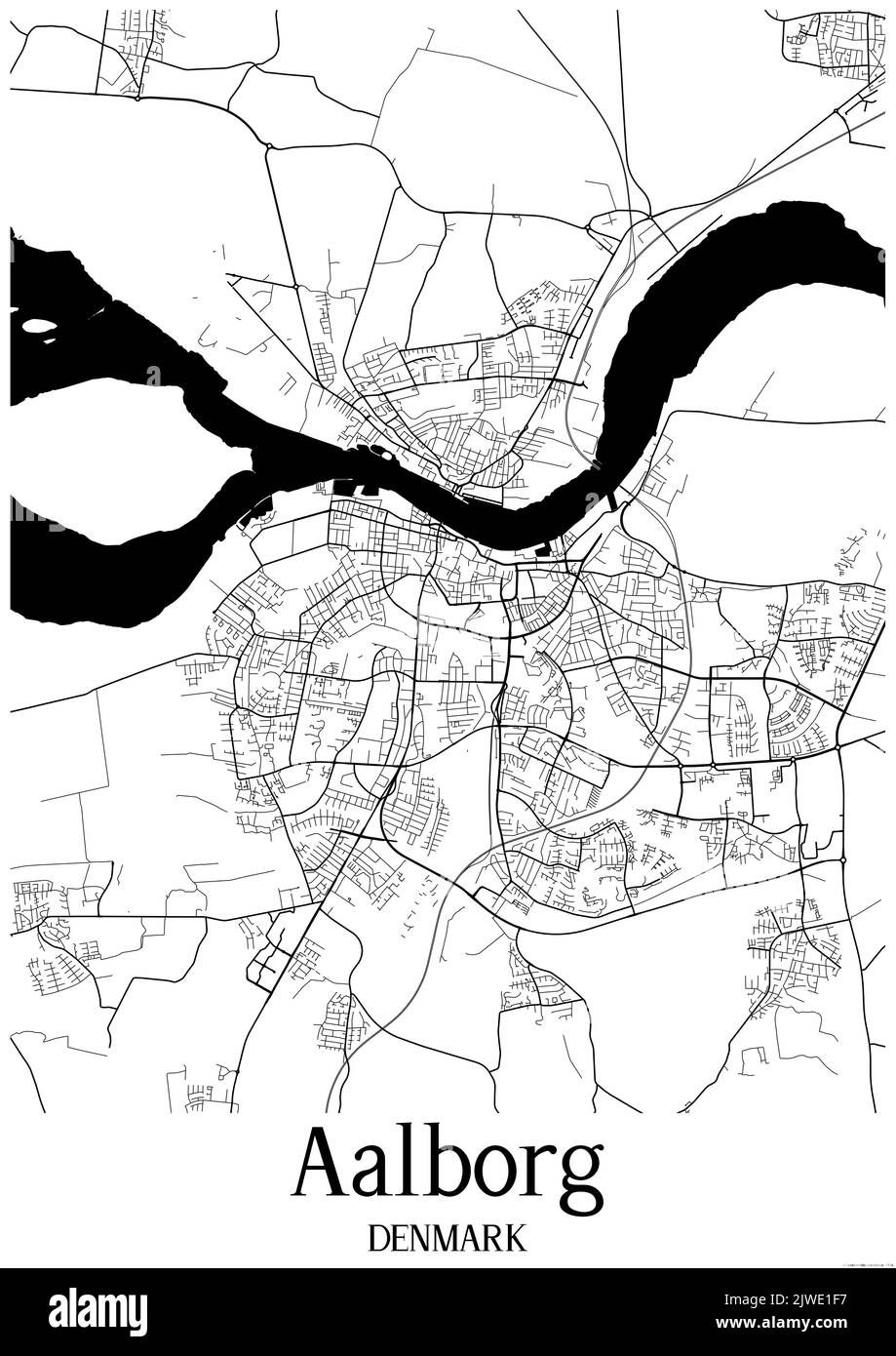 Mappa vettoriale di aalborg immagini e fotografie stock ad alta ...